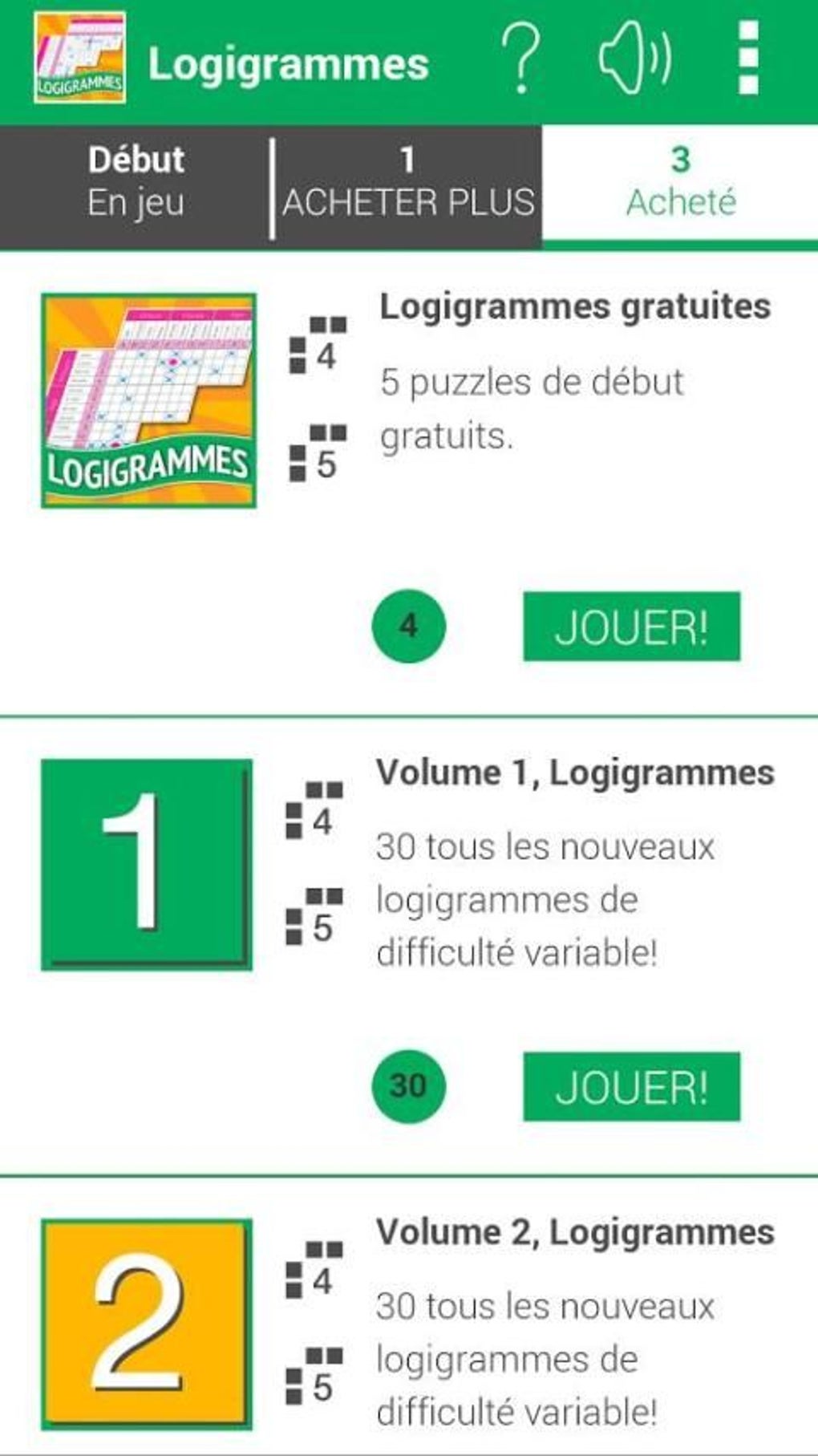 Logic Grid Problems in French APK for Android - Download