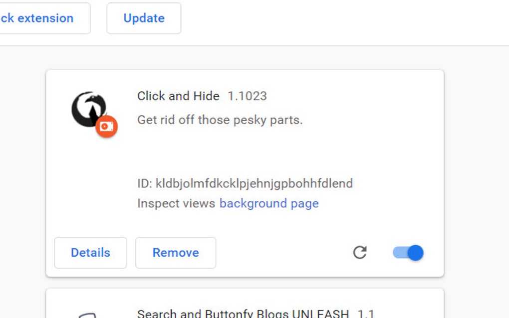 Click and Hide for Google Chrome - Extension Download