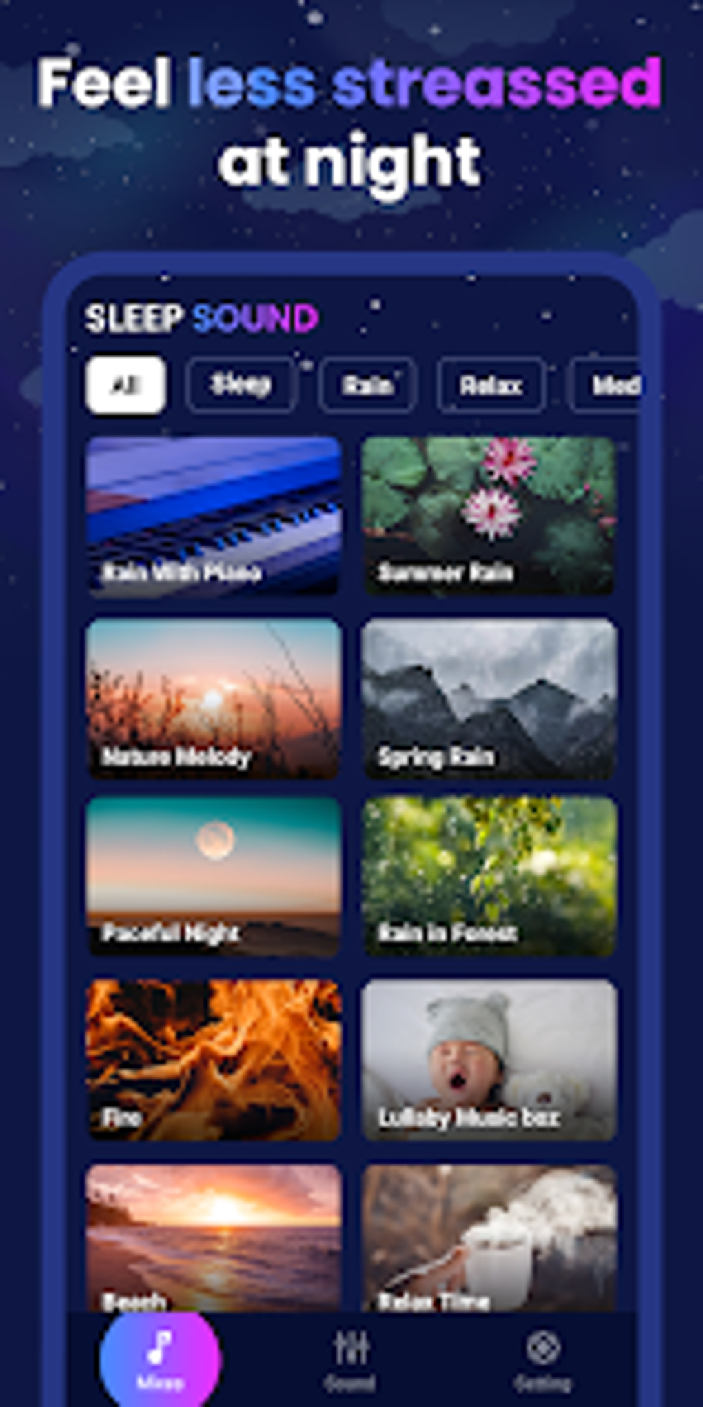 Sleep Music - Relax Music for Android - 無料・ダウンロード