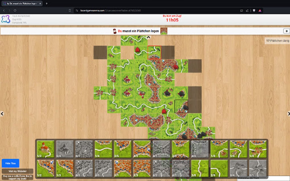 BoardGameArena Carcassone Auto Tile Counter for Google Chrome ...
