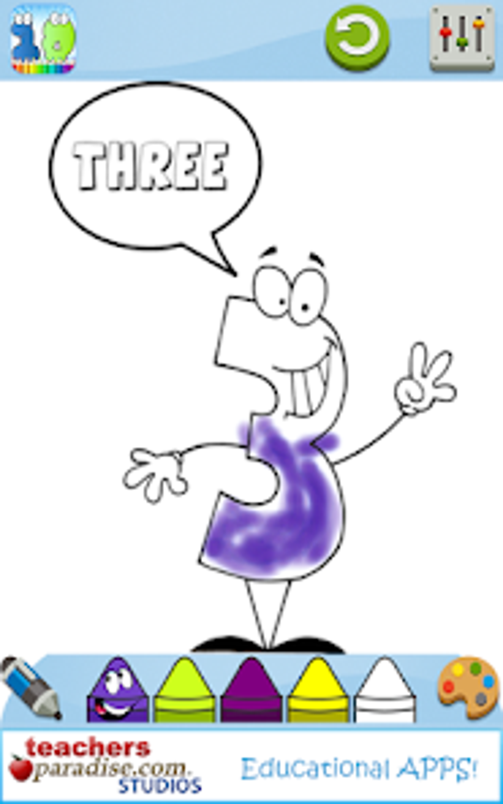 Android için 123s ABCs Kids Coloring Book - İndir