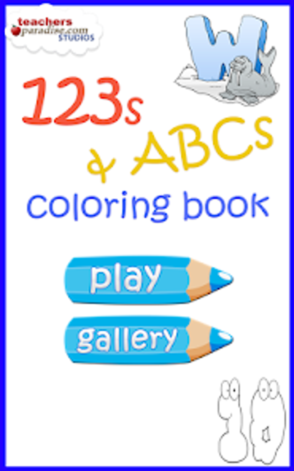 123s ABCs Kids Coloring Book for Android - Download