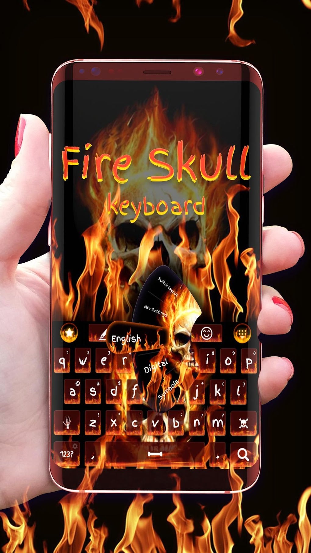Fire Skull Keyboard para Android - Descargar