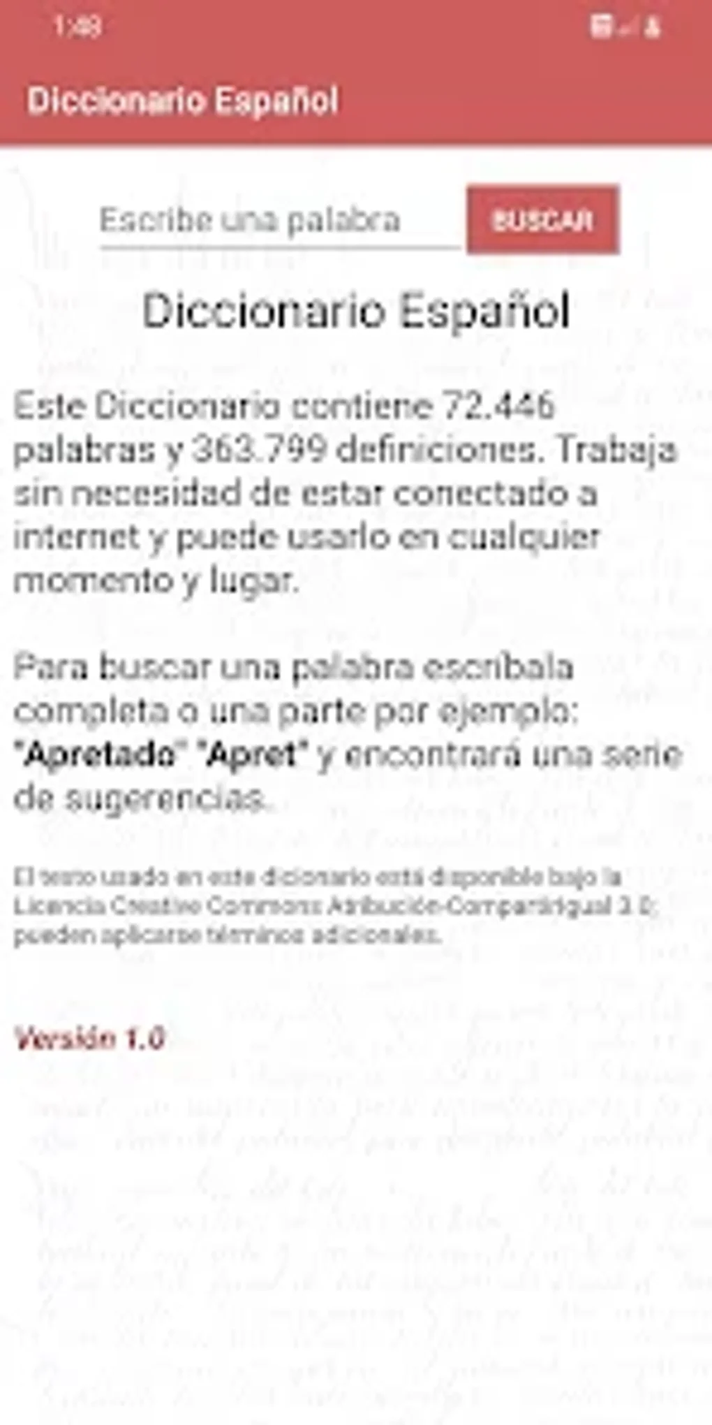 Diccionario Español pour Android - Télécharger