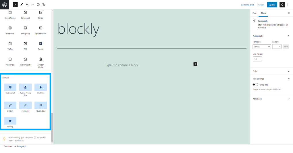 Blockly 8211 Gutenberg Blocks for WordPress - Download
