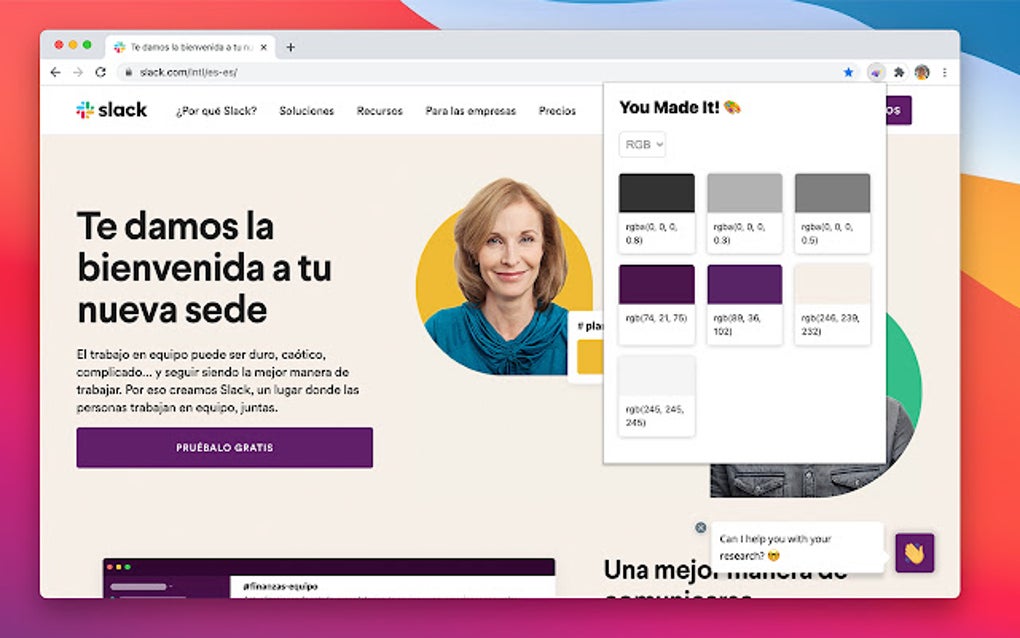 Website Color Palette para Google Chrome - Extensión Descargar