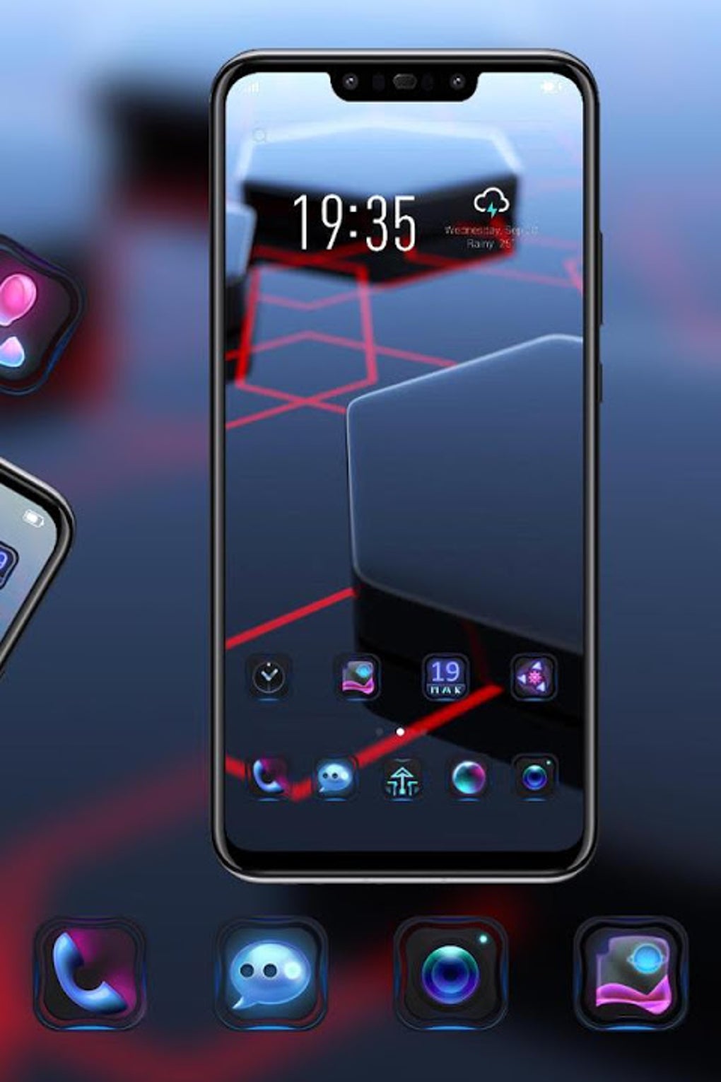 Android 용 Tech theme hexahedron Wallpaper for POCP F1 APK - 다운로드