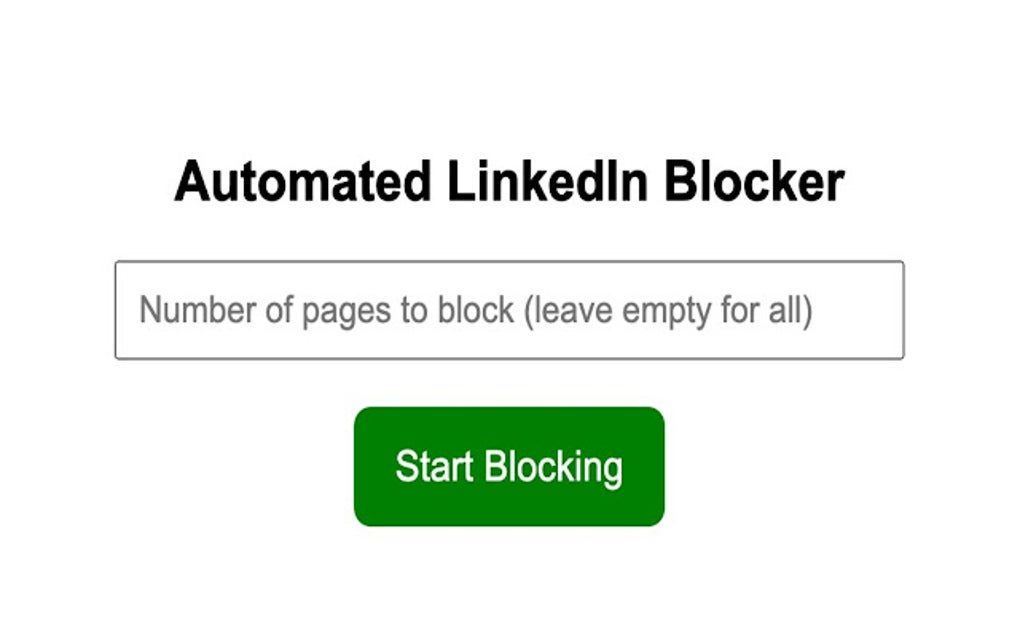 linkedin blocker extension for Google Chrome - Extension Download