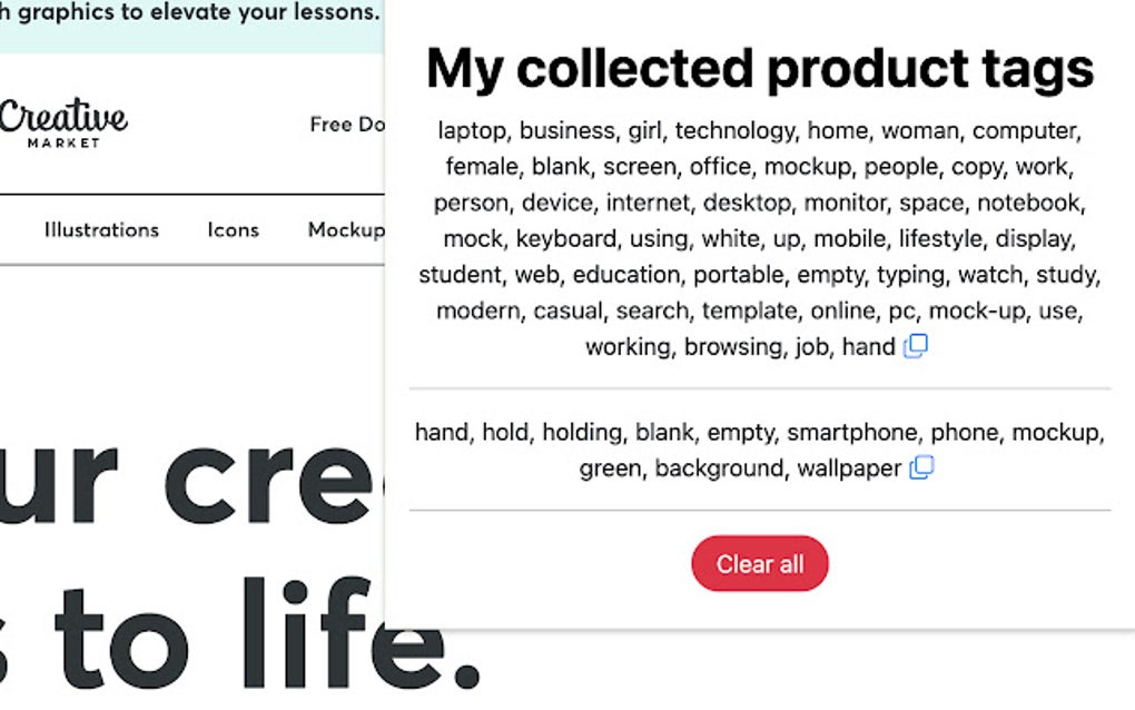Creative Helper - tool for creativemarket.com for Google Chrome ...