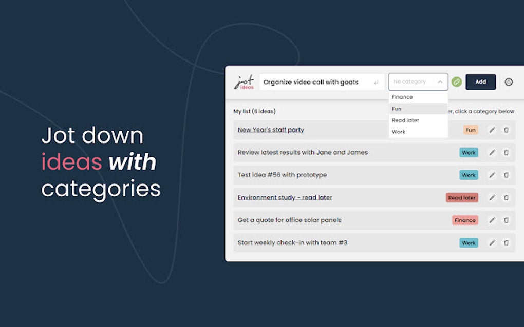 Jot Ideas - from Sopheon Google Chrome 용 - 확장 프로그램 다운로드