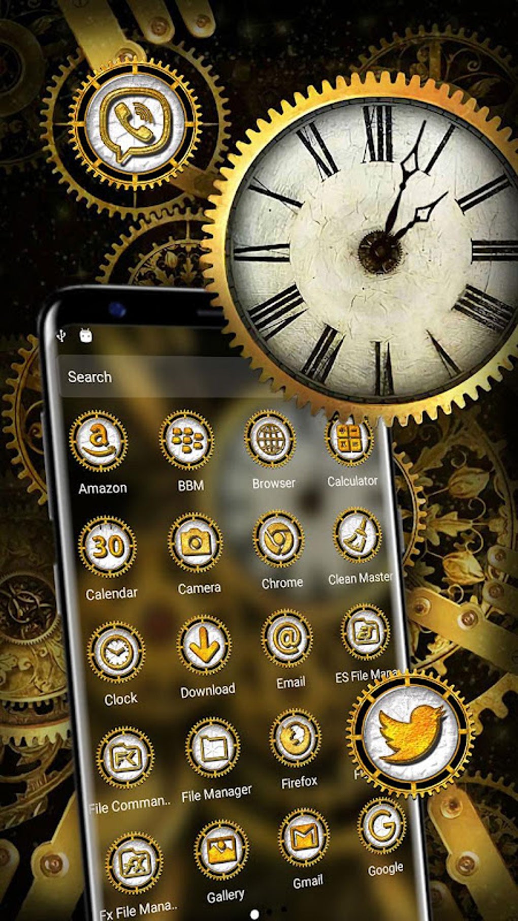 Machine Clock Launcher Theme APK for Android - Download