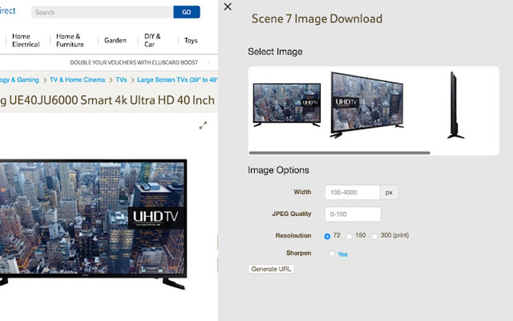 Tesco Direct Image Downloader Google Chrome için - Eklenti İndir