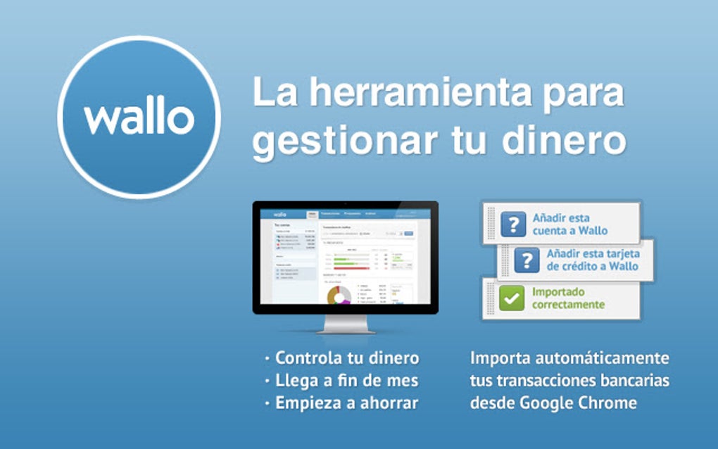 Importador de cuentas Wallo for Google Chrome - Extension Download