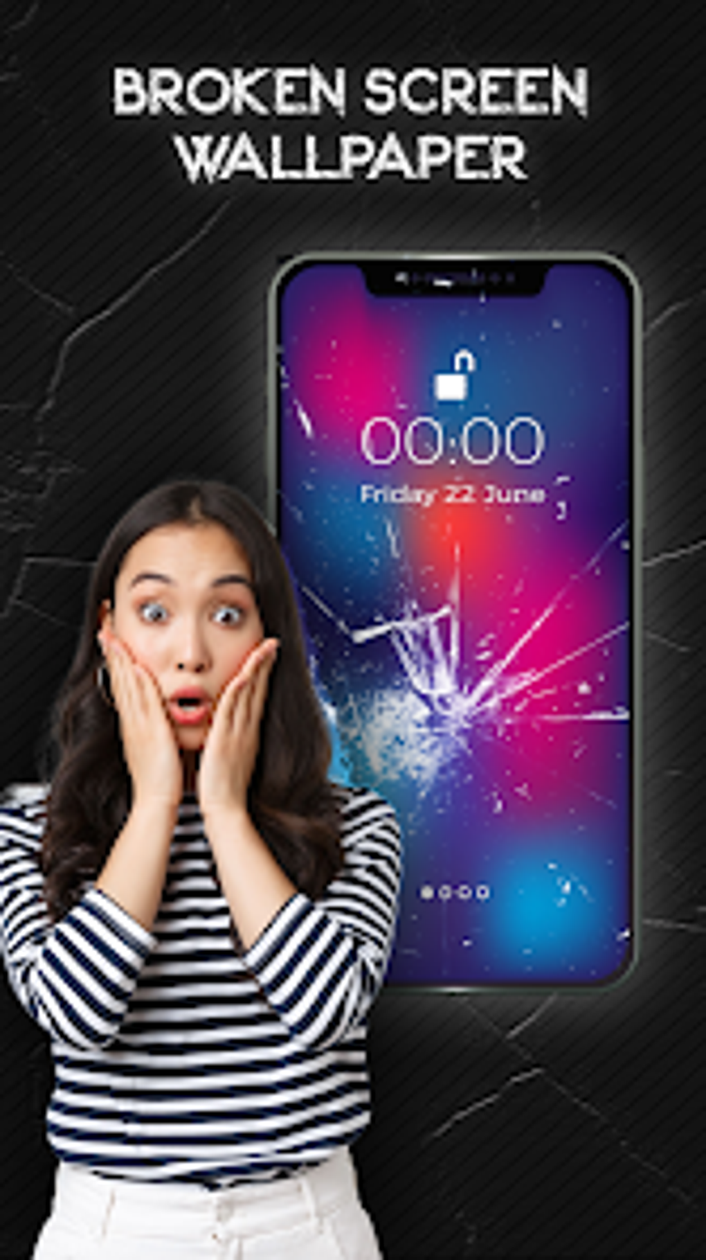 Broken Screen Prank Wallpaper for Android - Download