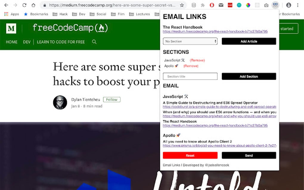 Email Links for Google Chrome - Extension Download