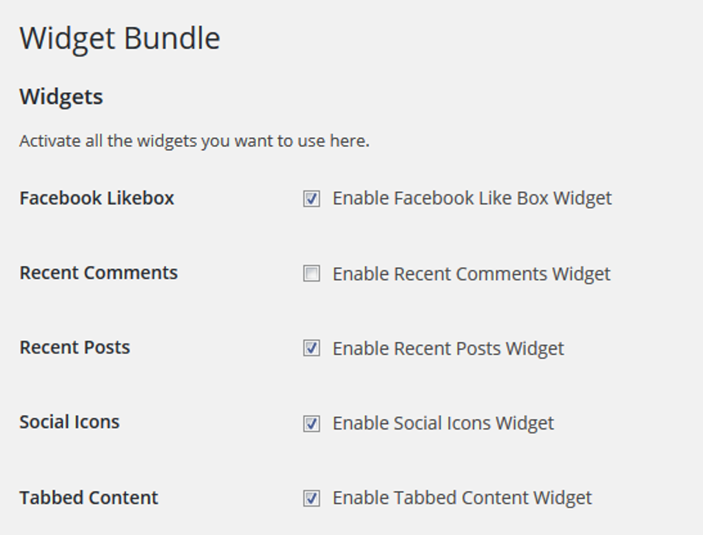 ThemeZee Widget Bundle para WordPress - Descargar