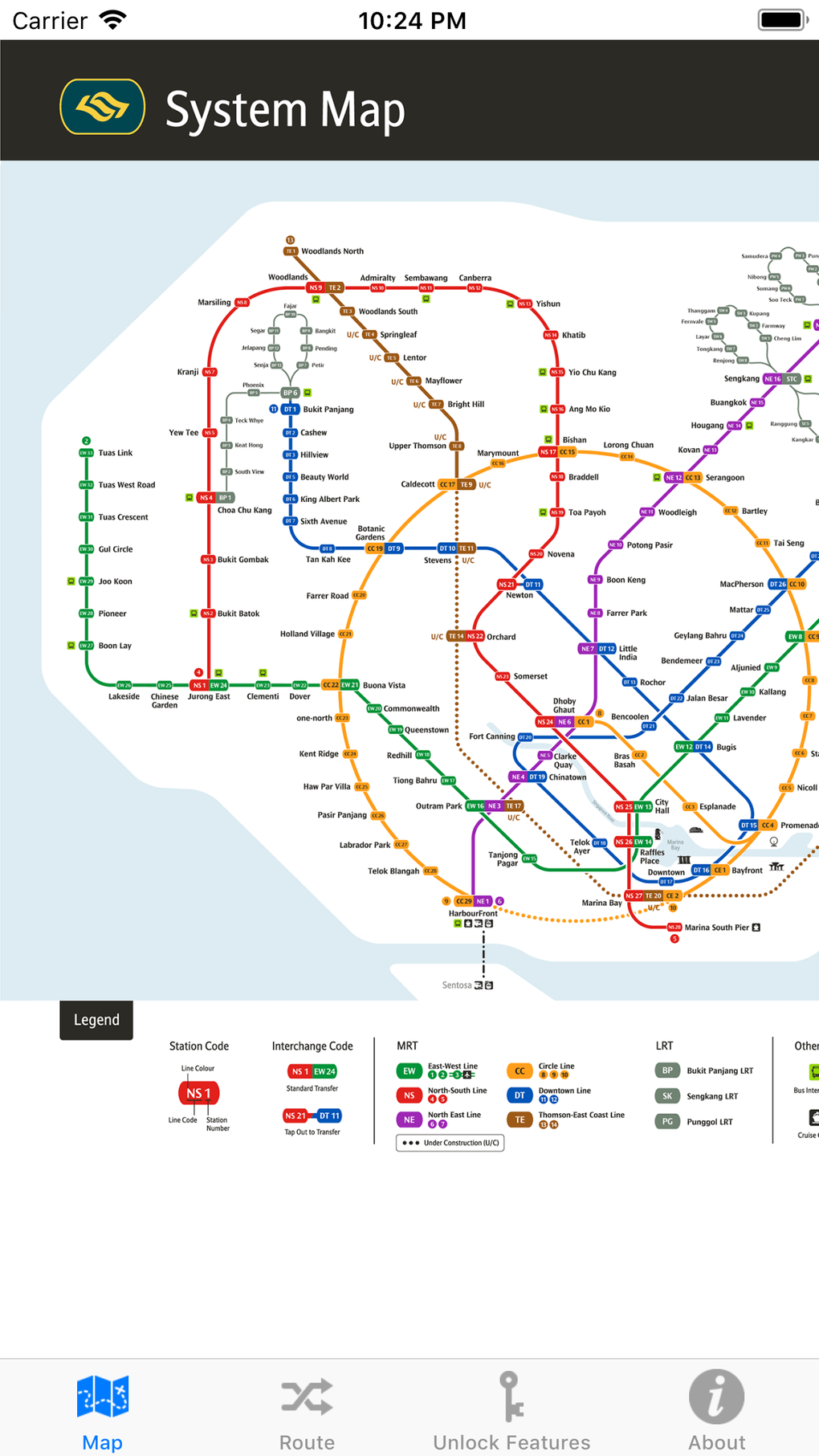 Singapore MRT LRT Offline for iPhone - Download