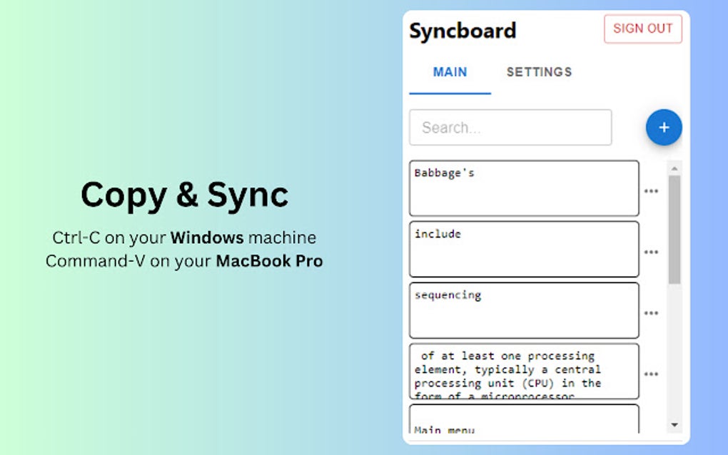 Syncboard - Multiplatform Clipboard Synchronization for Google Chrome - Extension Download