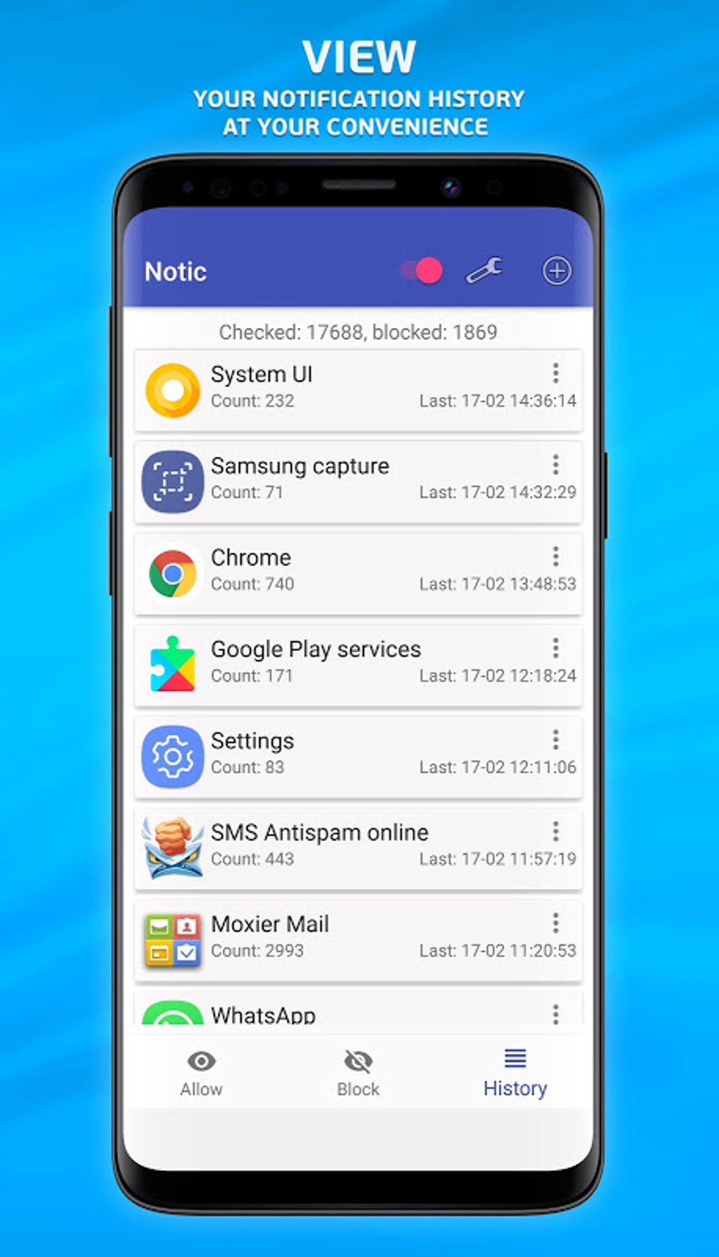 Notification blocker & notification history APK for Android - Download