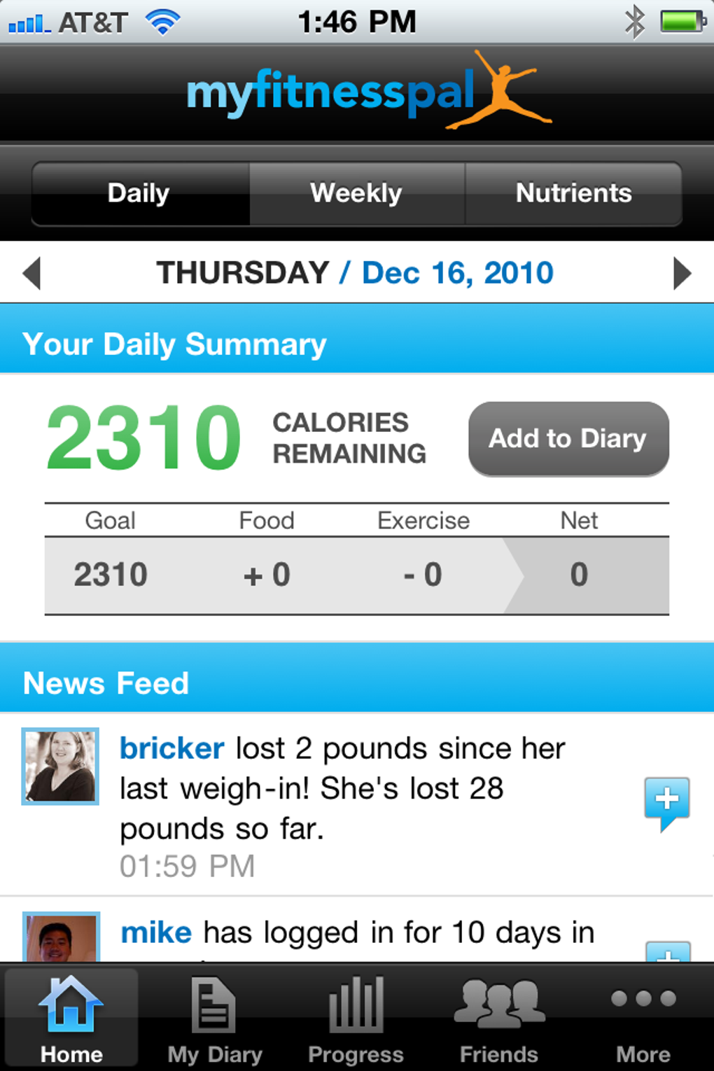 MyFitnessPal For IPhone Download