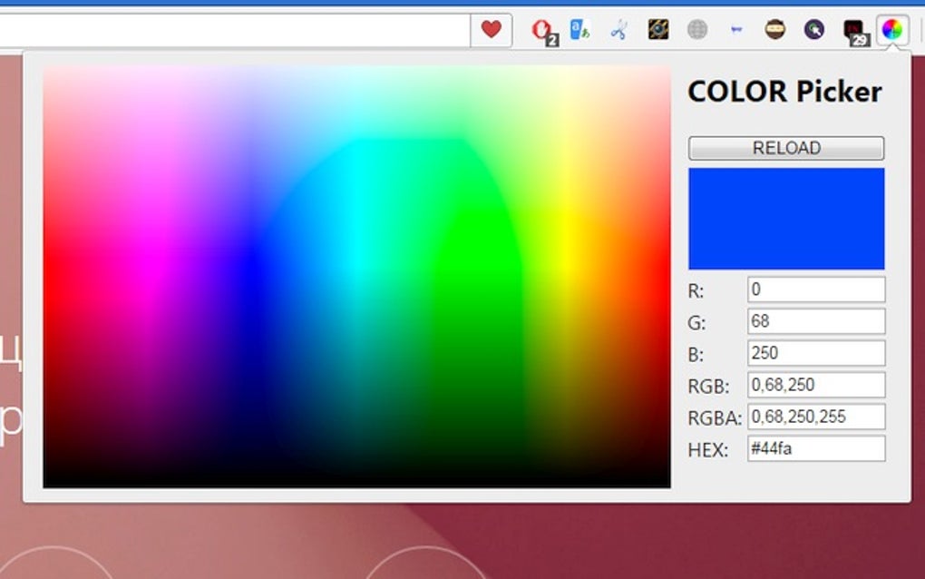COLOR Picker para Google Chrome - Extensão Download