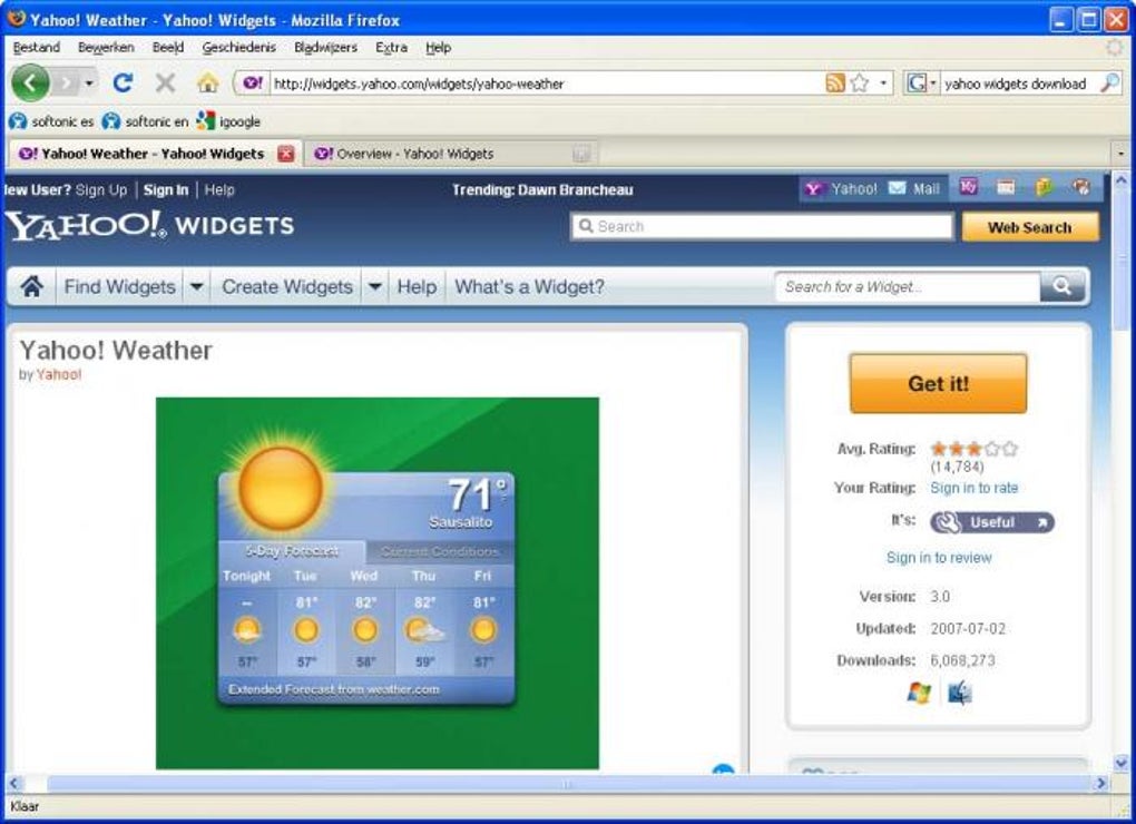 Yahoo! Widgets - Download