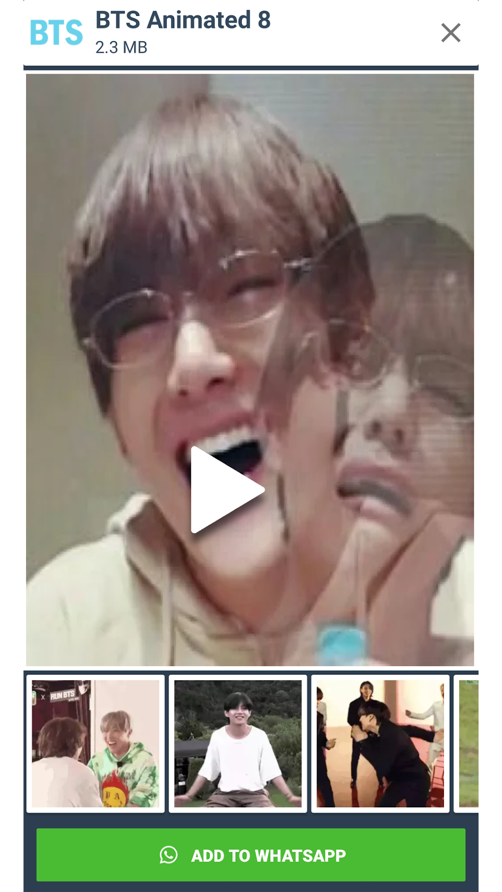 BTS Funny Animated WAStickers for Android - Download