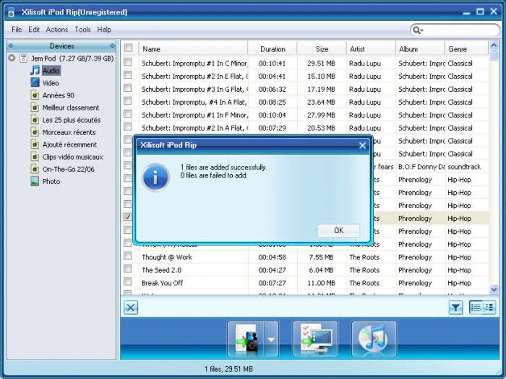 Xilisoft iPod Rip - Télécharger
