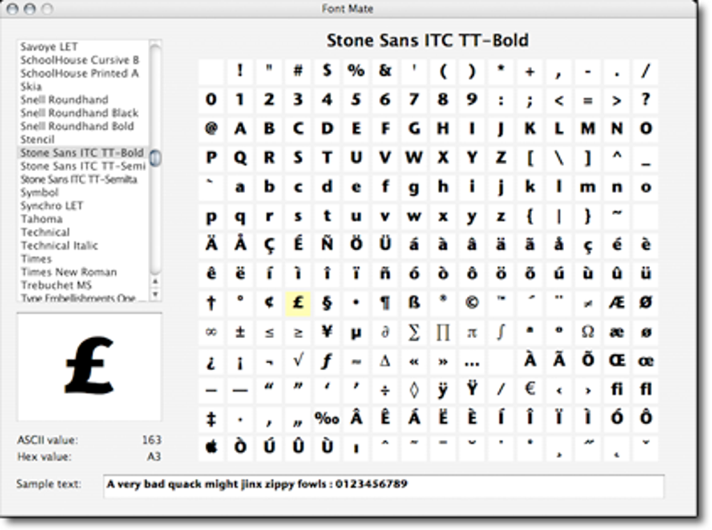 Font Mate для Mac — Скачать