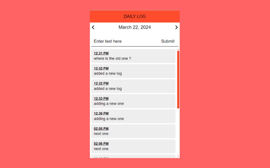Daily log Google Chrome 용 - 확장 프로그램 다운로드