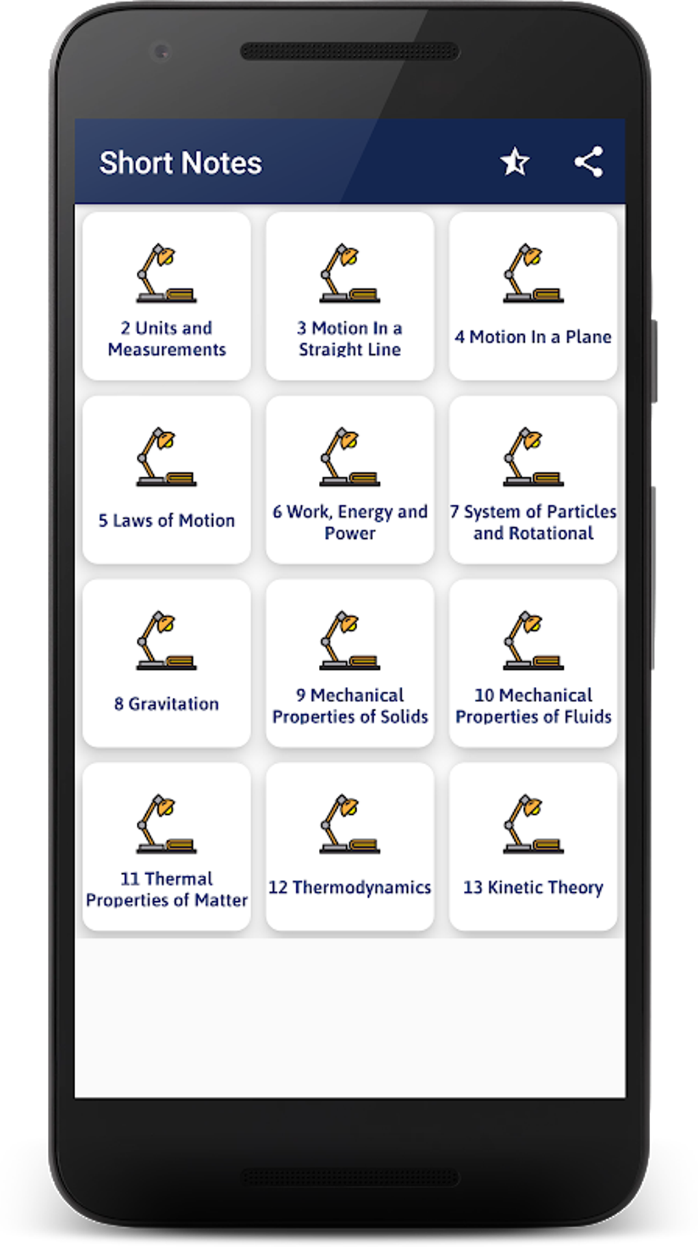 Class 11 Physics NCERT Solutions Notes Textbook Android 