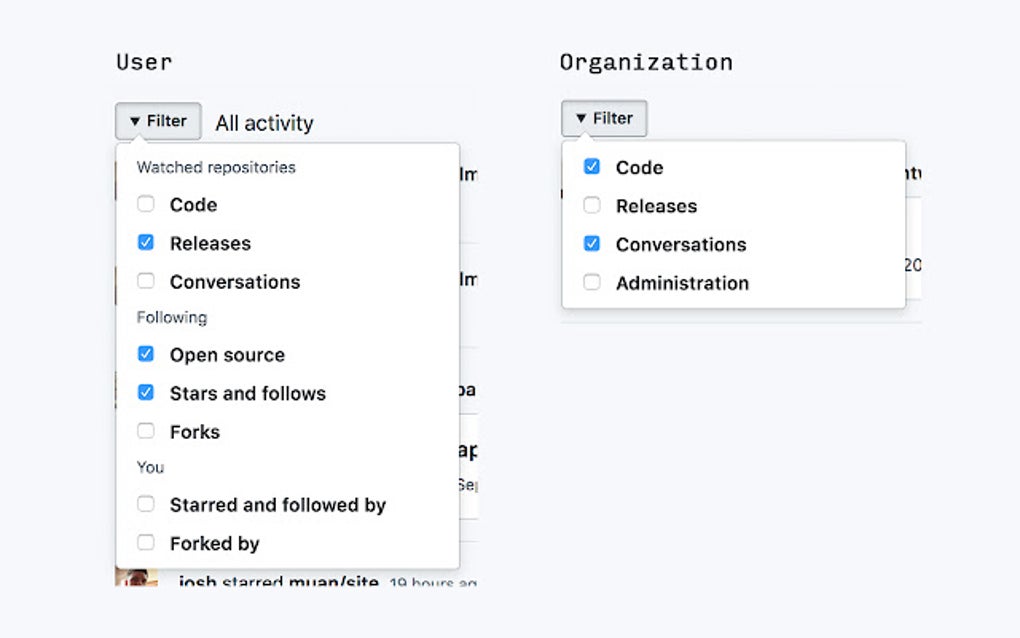 Dashboard filter for GitHub per Google Chrome - Estensione Download