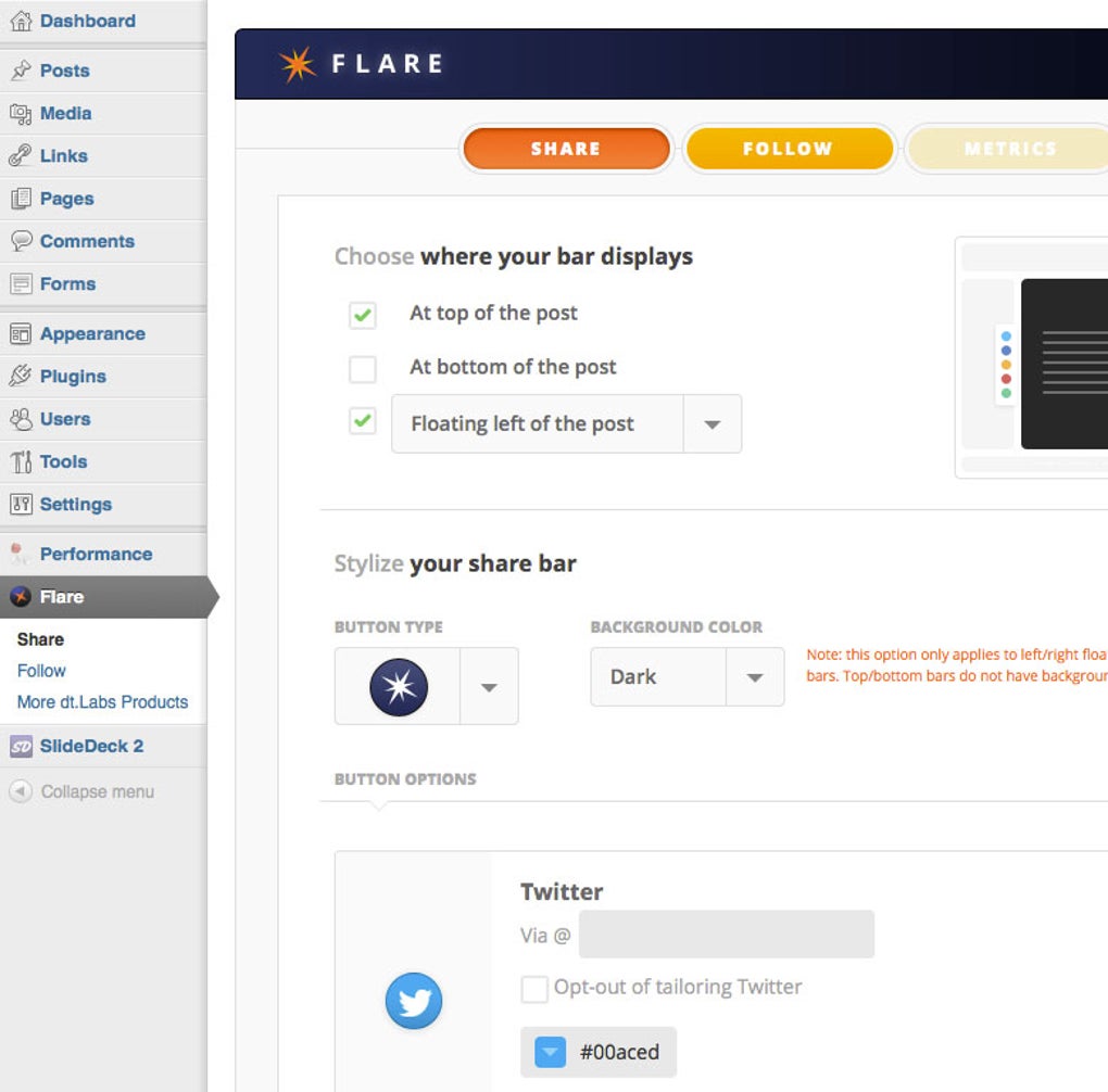 Flare for WordPress - Download