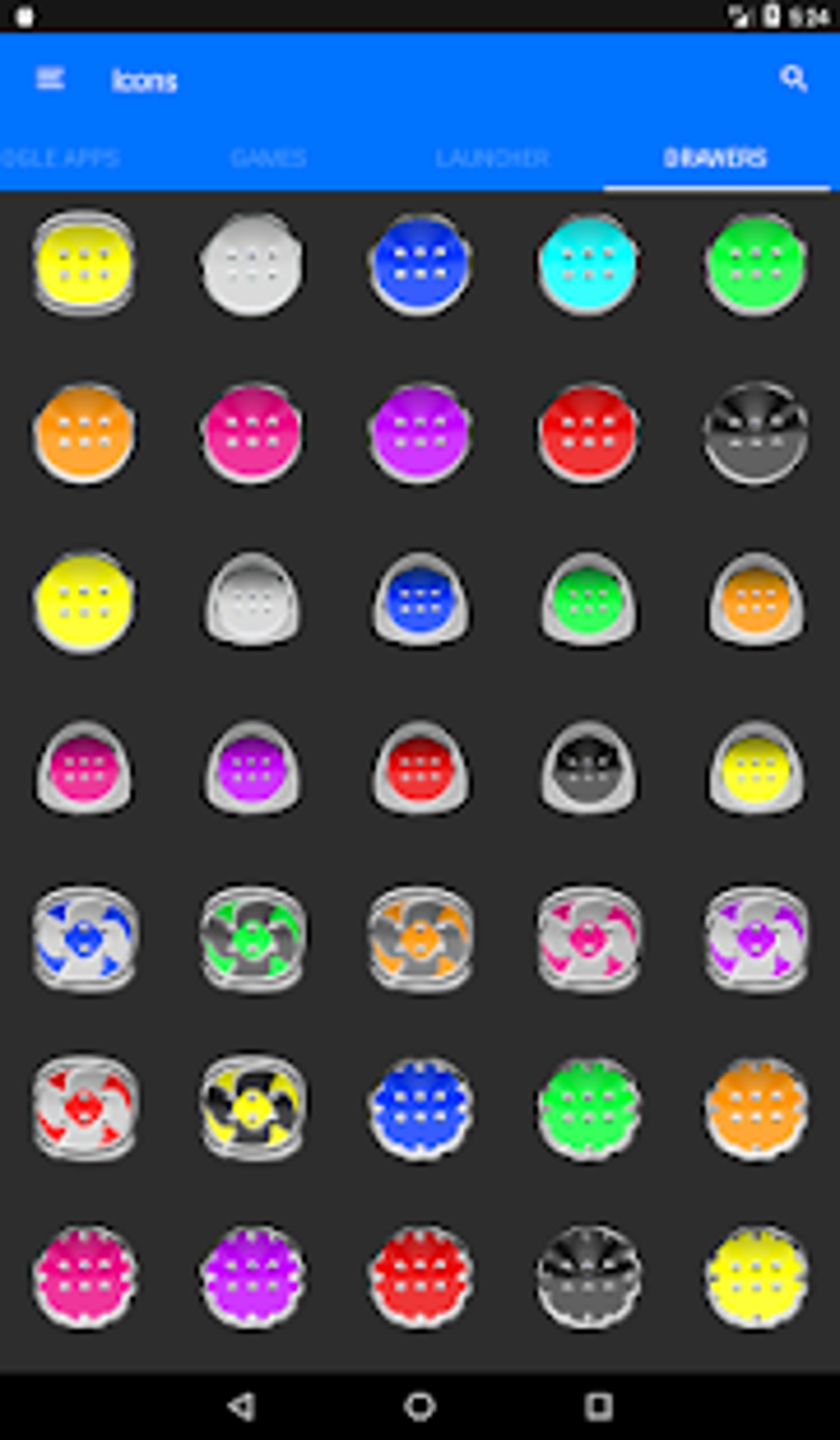 Inverted White and Pink Icon Pack Free per Android - Download