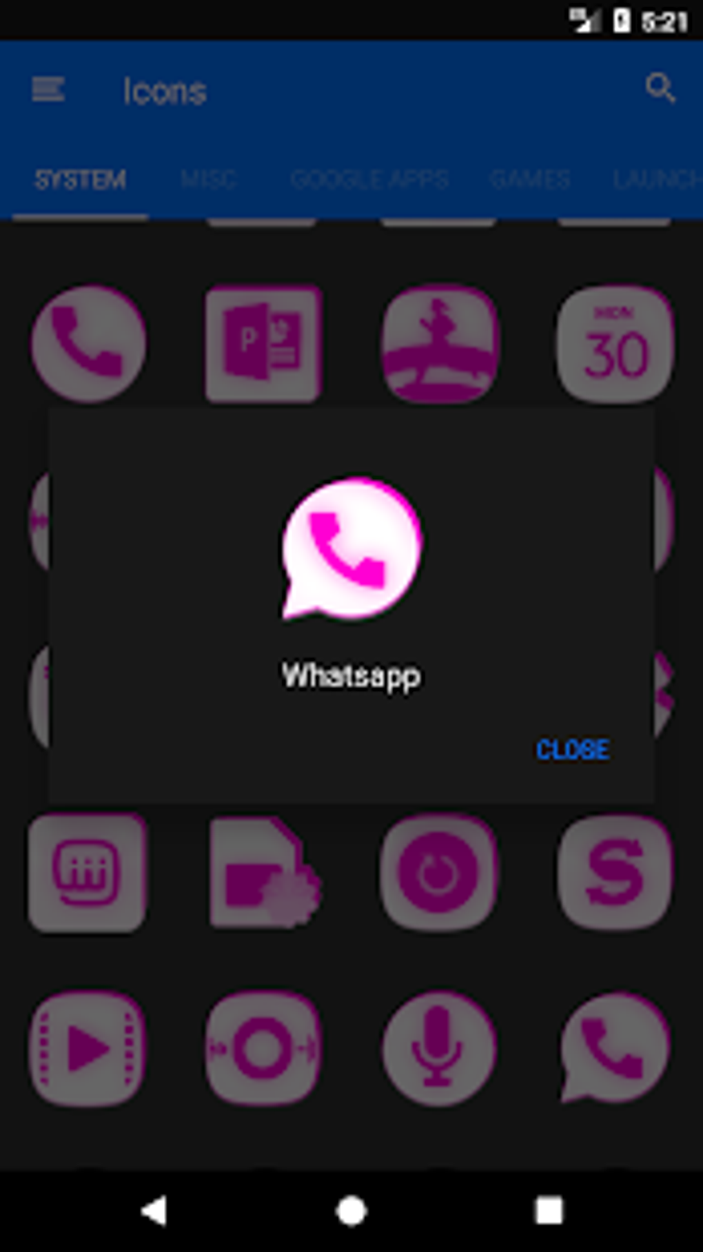 Inverted White and Pink Icon Pack Free per Android - Download