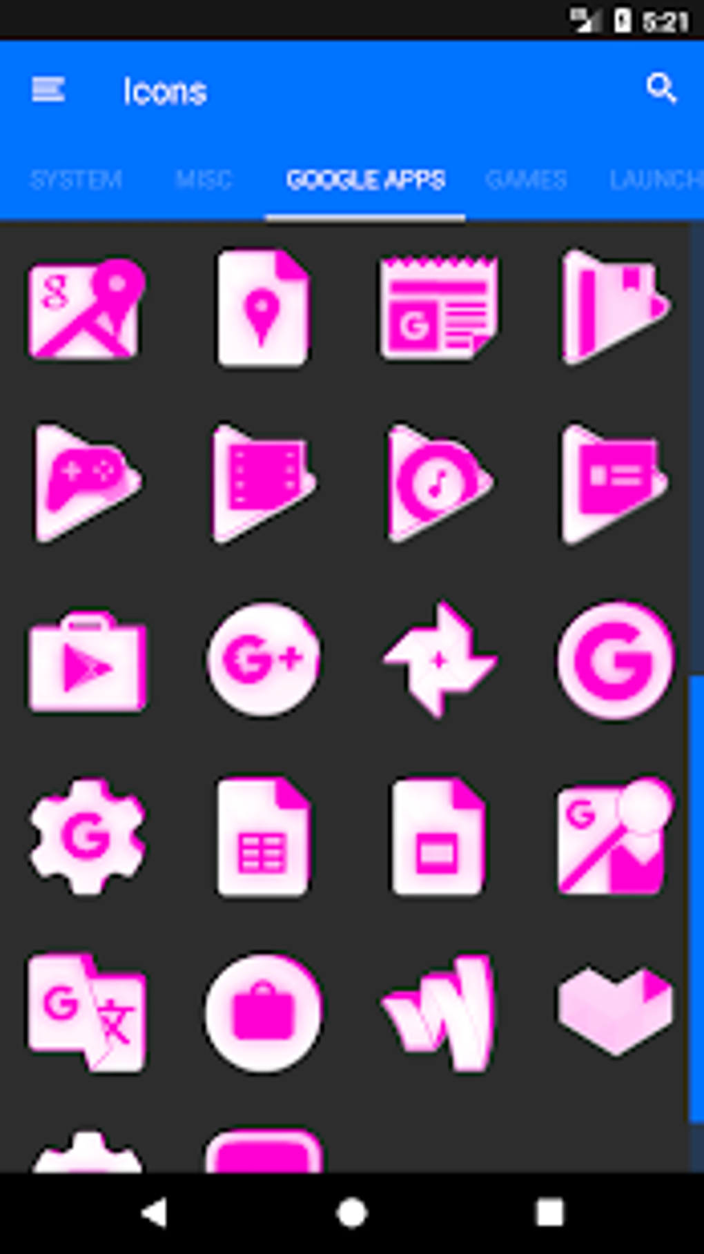 Inverted White and Pink Icon Pack Free APK for Android - Download