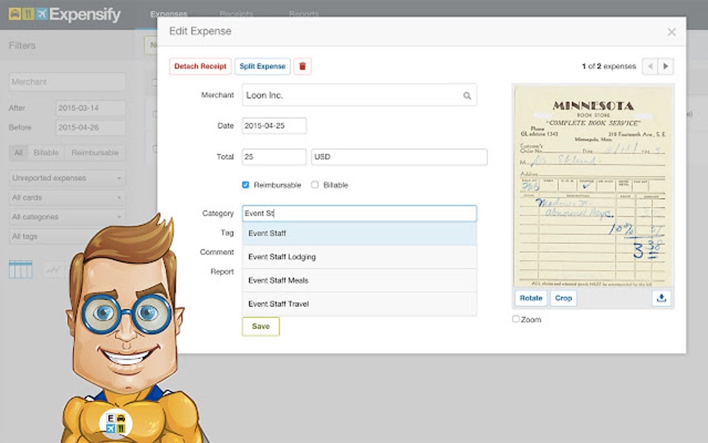 Expensify Power User pour Google Chrome - Extension Télécharger