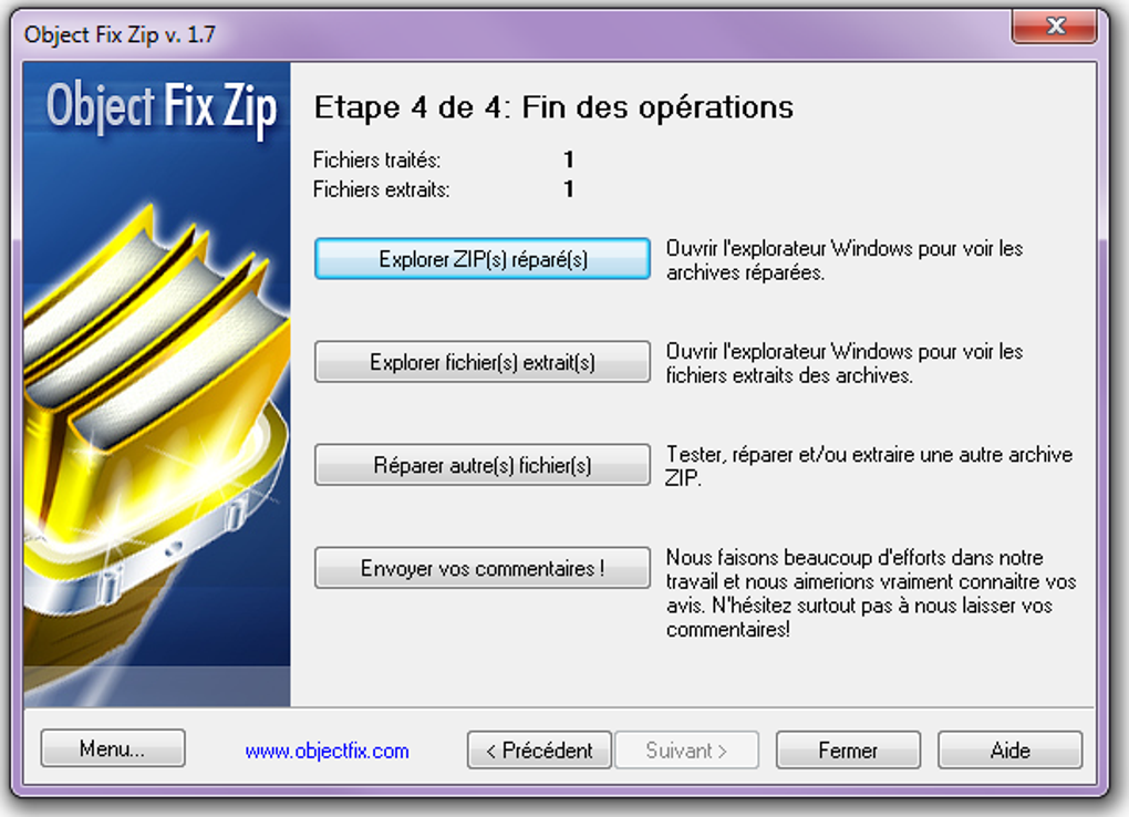 Object FIX ZIP - Télécharger