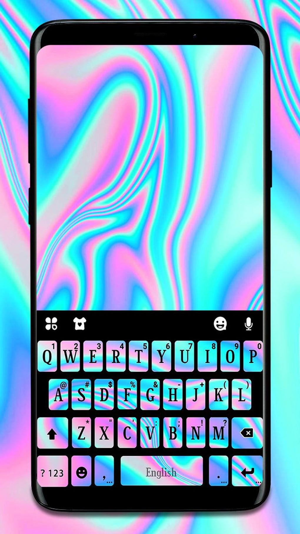 Laser Black Bright Keyboard Theme APK para Android - Descargar