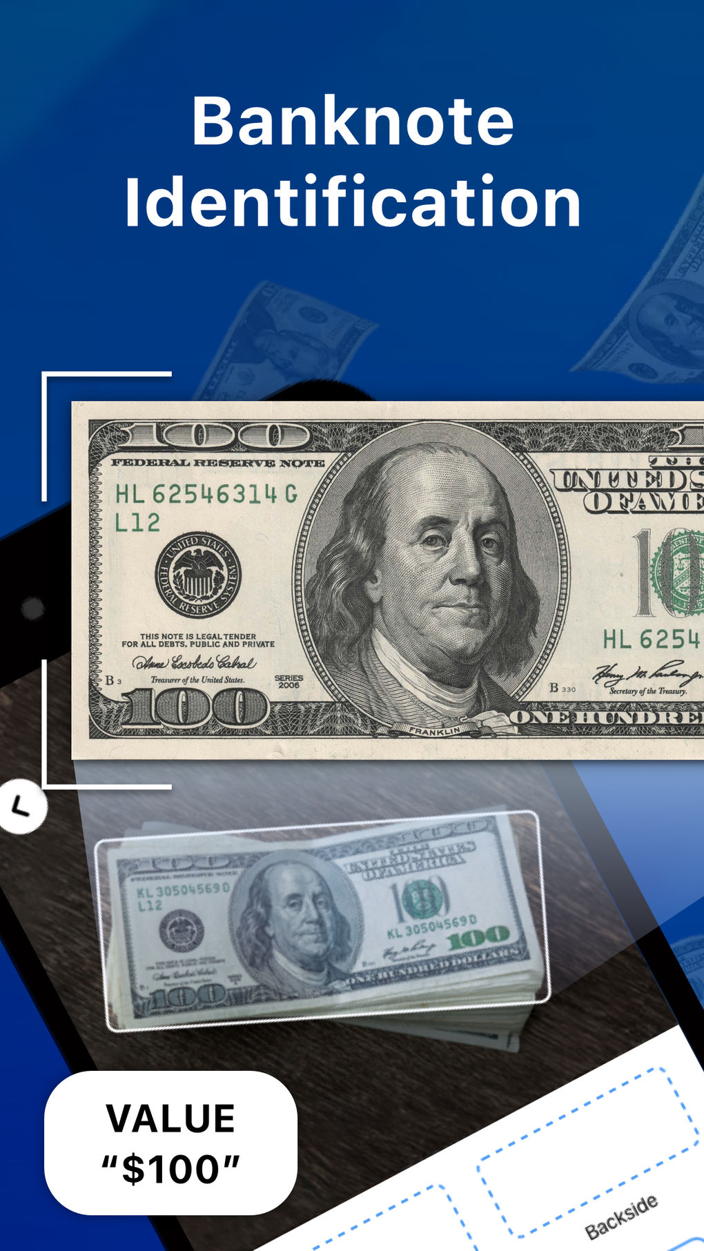 Money Identifier Banknote Snap para iPhone - Descargar