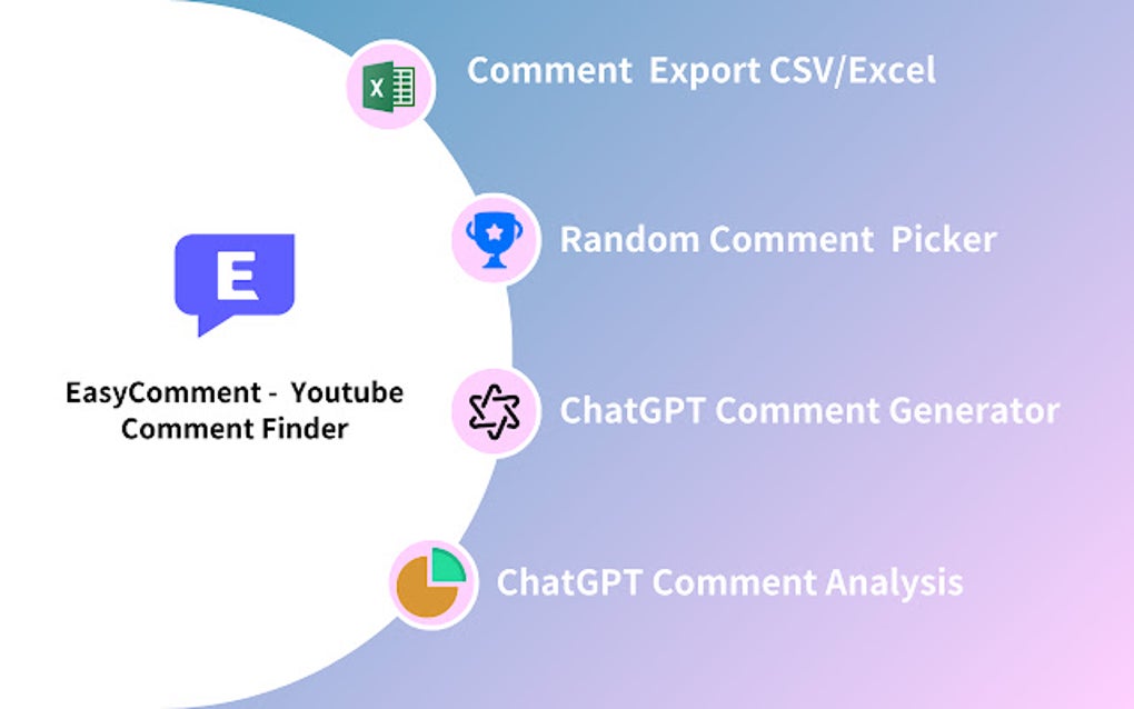 EasyComment - Free Youtube Comment Finder สำหรับ Google Chrome - ส่วนขยาย ดาวน์โหลด