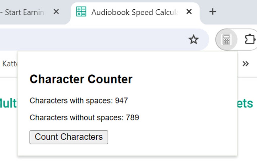 Character Counter für Google Chrome - Erweiterung Download