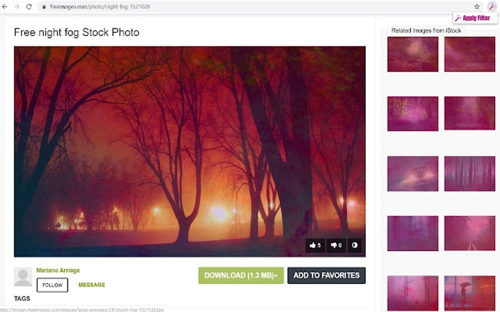 Image filter for Google Chrome - Extension Download