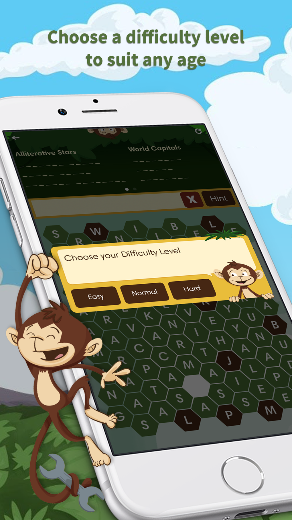 Monkey Wrench - Word Search for iPhone - Download