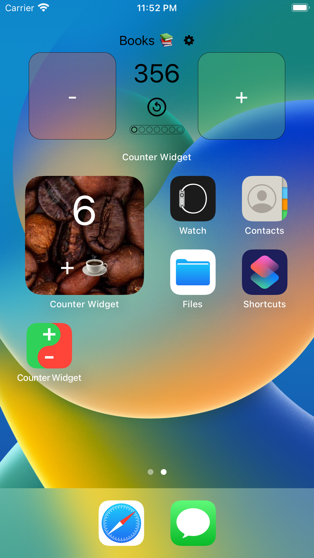 Counter Widget para iPhone - Descargar
