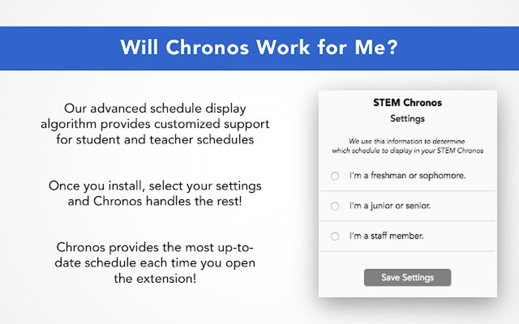 STEM Chronos for Google Chrome - Extension Download