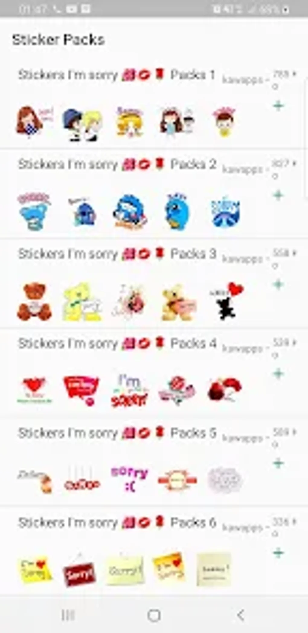 Sorry Stickers for WhatsApp für Android - Download