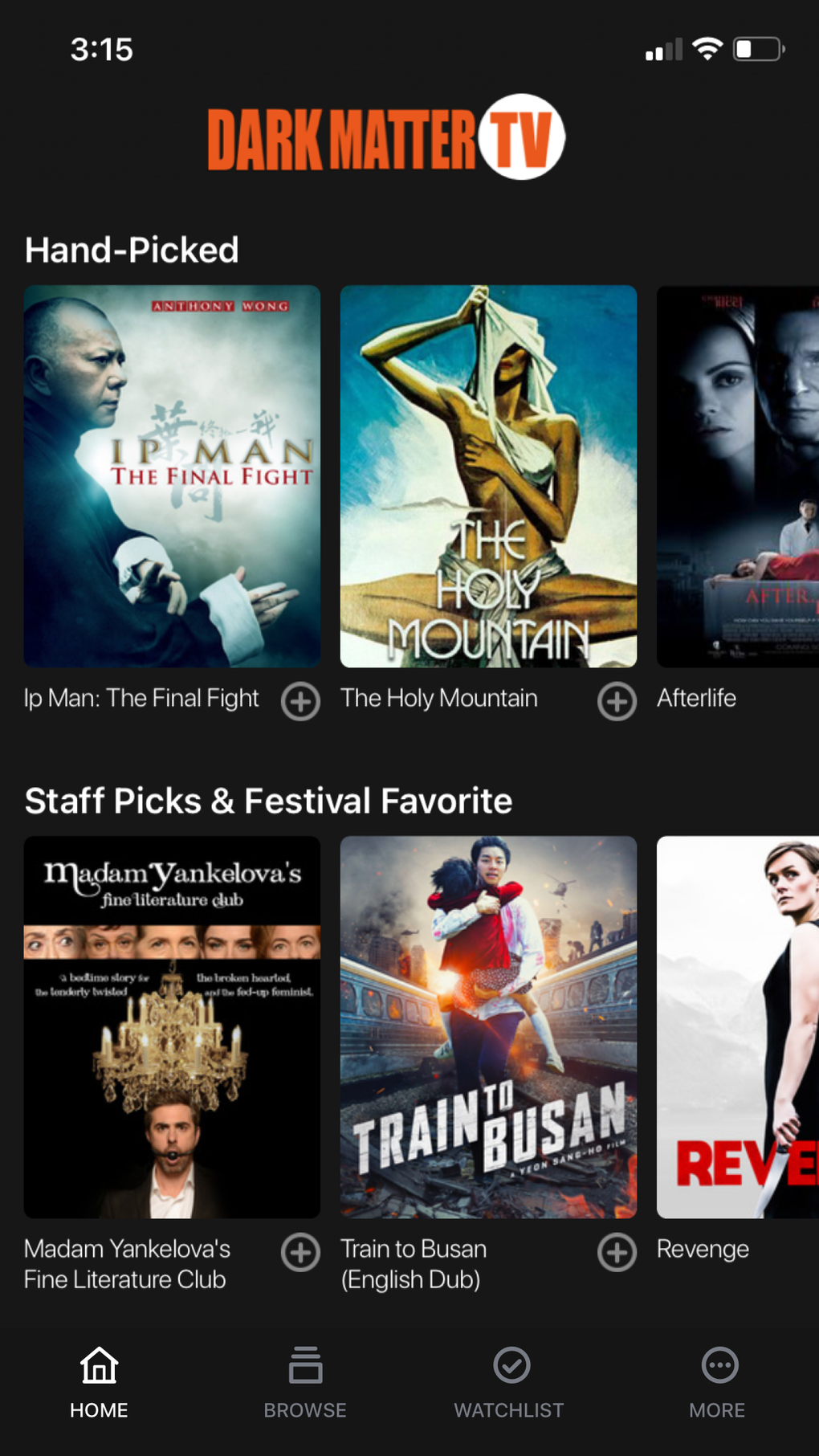 Dark Matter TV for iPhone - Download