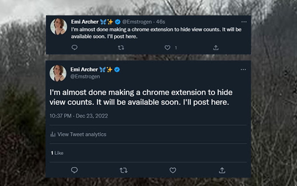 Hide Twitter View Counts für Google Chrome - Erweiterung Download