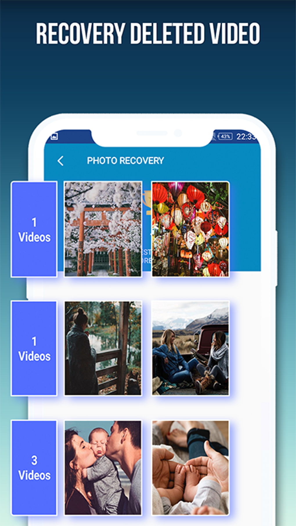 Photo and video recovery App for Android - Download